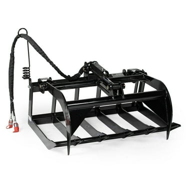 Titan Attachments Hydraulic Skid Steer Pallet Fork Grapple Attachment ...