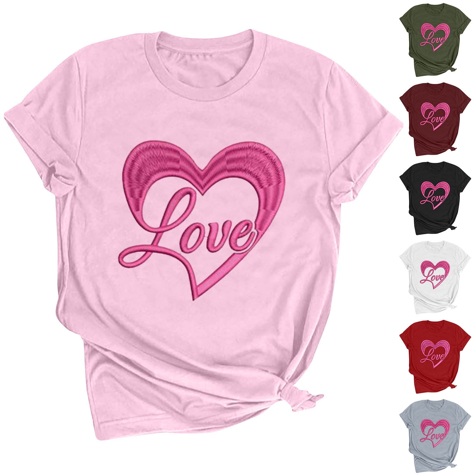 Click here for Qipopiq Womens Graphic Letter Print T Shirt Short... prices