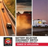 EverStart Battery Selector Disconnect Switch for Dual Battery, Heavy ...