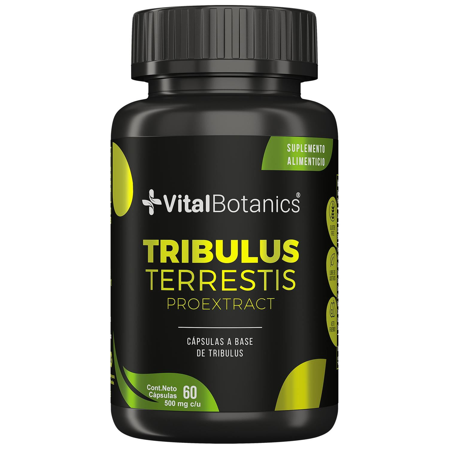 Tribulus Terrestris con 60 capsulas de 500mg c/u-Multivitaminico ...