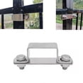 4Pcs Steel Square Pipe Clamps, Adjustable Brackets for Window Door ...