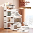 2 3 4 5 Layer Heavy-Duty Multifunctional Folding Storage Cabinet ...