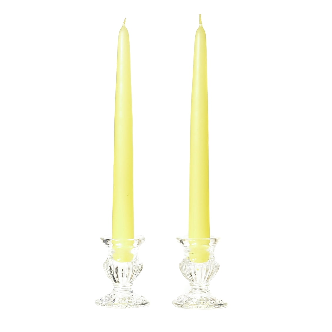 3 Pairs Taper Candles Unscented 6 Inch Pale Yellow Tapers .88 in ...