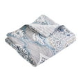 Levtex Home - Olyria Coral - Throw - Damask Medallion - Grey, Taupe ...