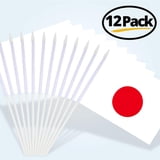 Anley Handheld Mini Japan Flag 12 Pack - 5x8 Inch Durable Polyester ...