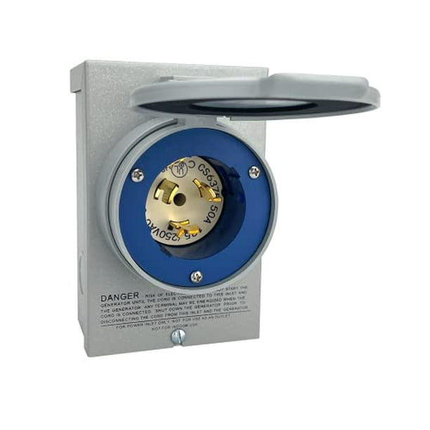 Reliance Controls Corporation PB50 50-Amp NEMA 3R Power Inlet Box, 50 ...