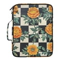 Checkerboard Plaids Yellow Flowers Accordion File Organizer Expanding ...