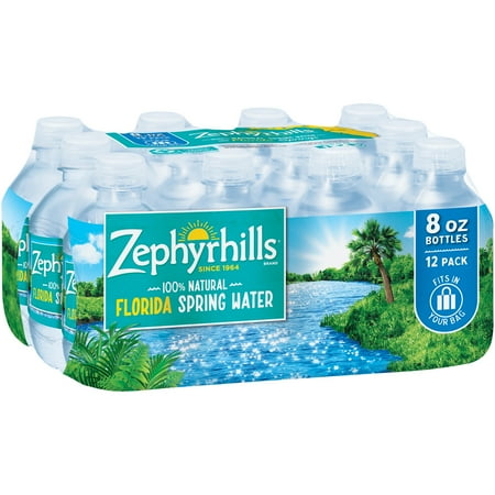 Zephyrhills Natural Florida Spring Water, 8 Fl. Oz., 12 Count - Walmart.com