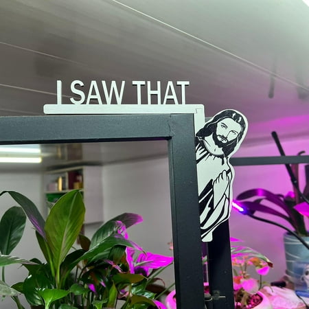 Door Frame I Saw That Jesus Sign I Saw Jesus Door Sit Decoration ...