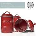 Barnyard Designs Red Canister Sets for Kitchen Counter, Vintage Kitchen ...