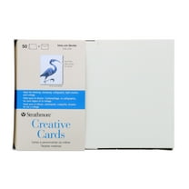 Strathmore Creative Cards, Full Size, White with Red Deckle, 50/Pkg ...