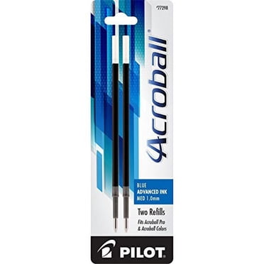 Pilot Dr. Grip Ball Point Pen Refill, Medium, Blue 77228, 2 Ct (4 pack ...