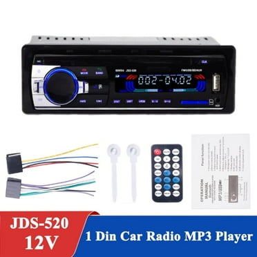Single Din Blue tooth Car Radio Audio 24V USB/SD/MP3 Player In Dash Aux ...