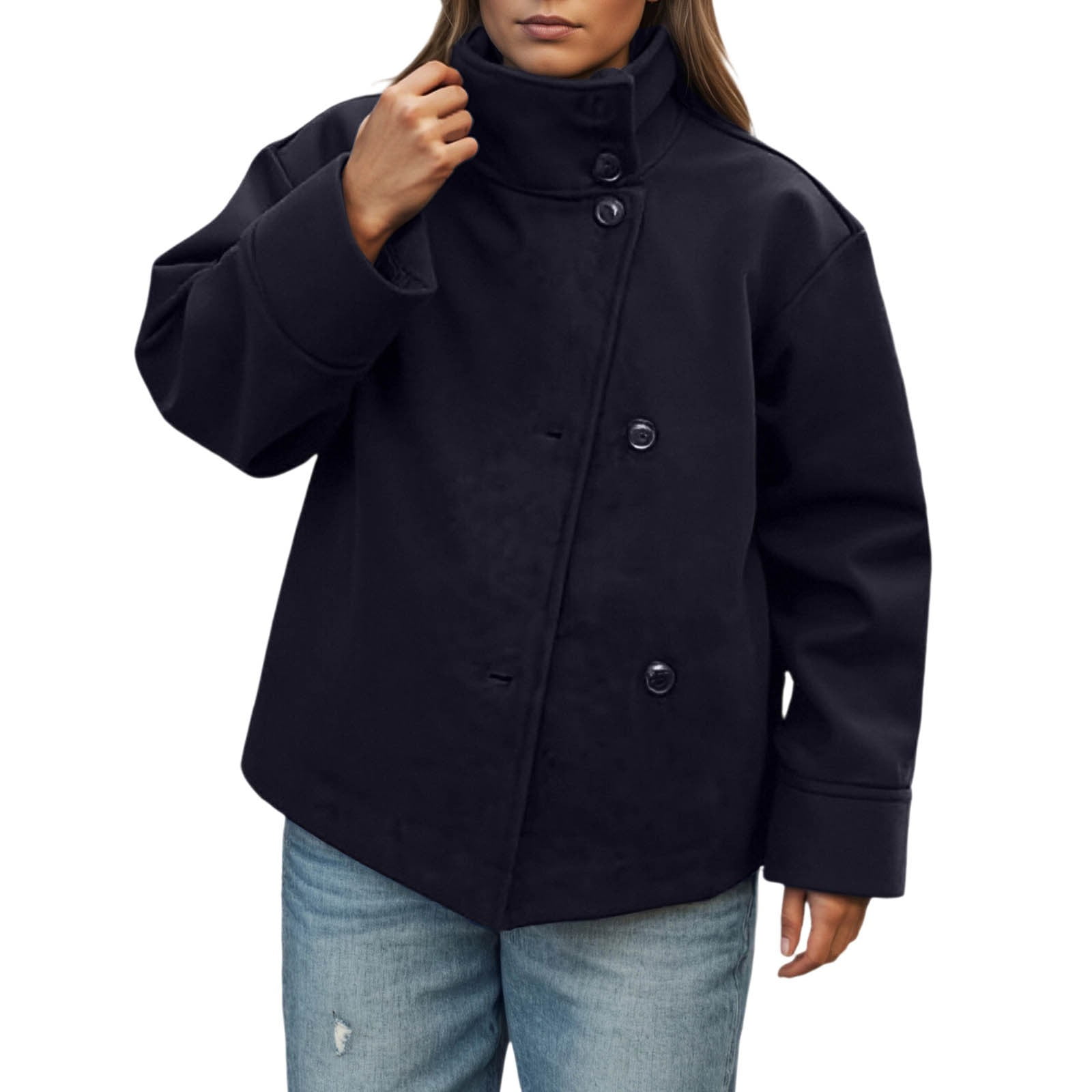 Click here for Tiweut Jackets For Women Plus Size Coat Wool Blend... prices