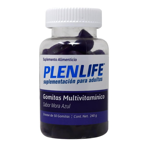 Gomitas multivitamínicas sabor Mora 240g 50 gomitas Plenlife | Walmart en línea