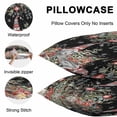 Black Christmas Gnomes Outdoor Pillow Covers 20x12 Inch Lumbar Pillow ...