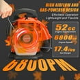 Backpack Leaf Blower - 52CC Gas Powered with Adjustable Tube, Multi ...