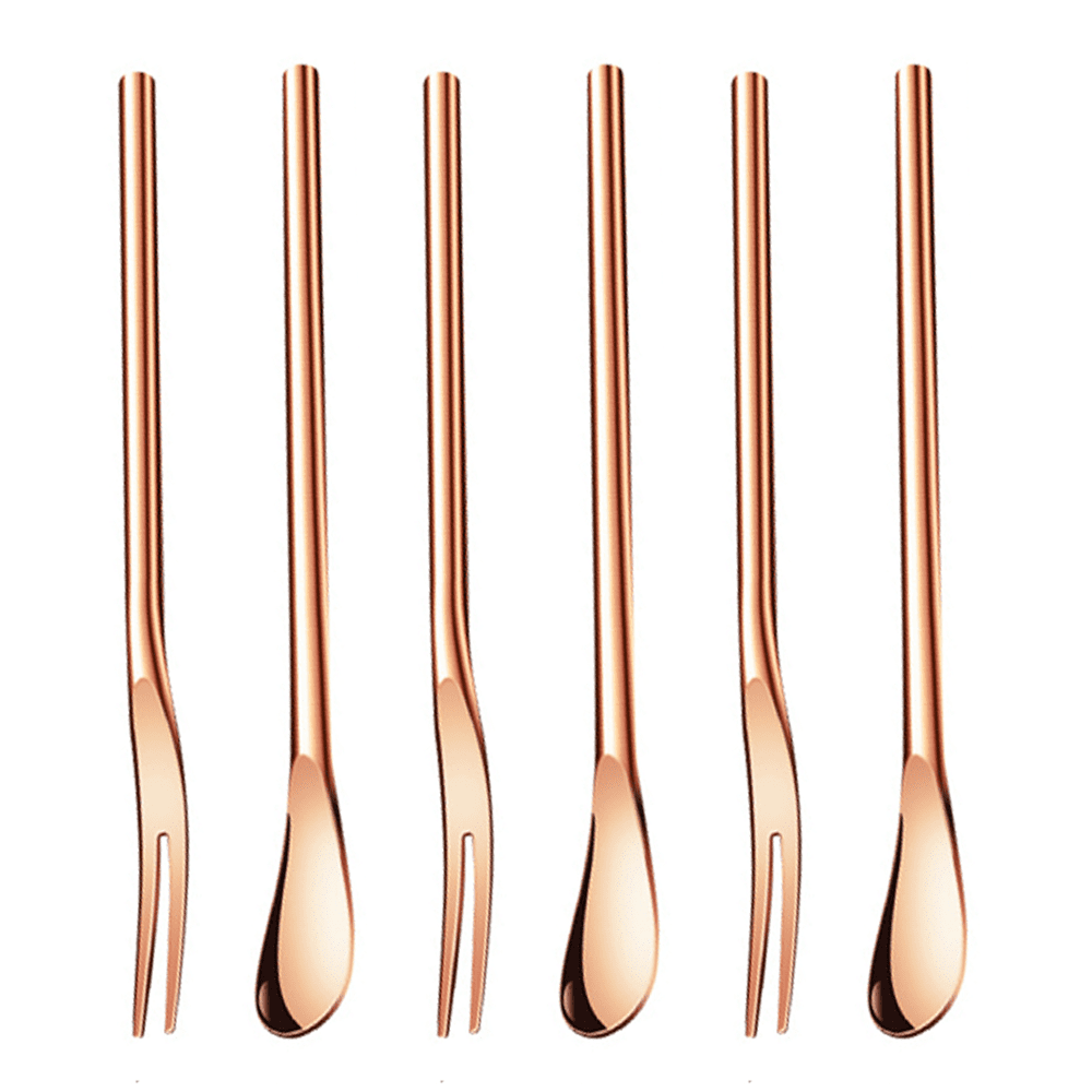 6-Piece Stainless Steel，Modern Muticolorful Flatware Forks - Walmart.com