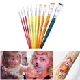 10 Pcs Body Painting Brushes Set Watercolor Paint Brush Nylon Hair ...