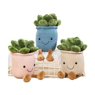 Greenhouse by Russ Potted Plant Plush Set (Rubber Tree, Succulent ...
