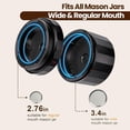 M11 Electric Mason Jar Vacuum Sealer Kit - with Wide and Regular Mouth ...