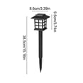 2-Pack Solar Yard Lights - Waterproof LED Outdoor Lanterns for Garden ...