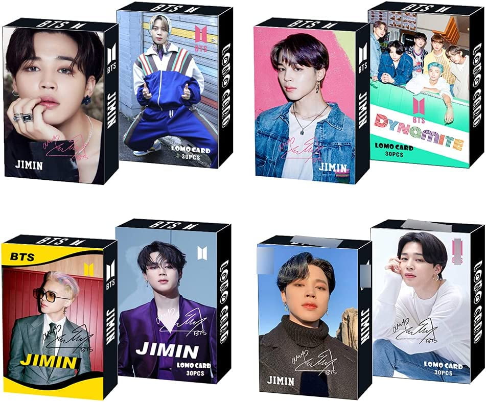 4 Pack/120 Pcs BTS JIMIN Lomo Card KPOP Bangtan Boys Photocards ...