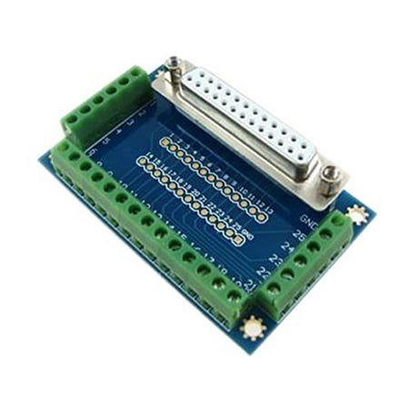 DB25 Female Signals Breakout Board Parallel Port Screw terminals 180 ...