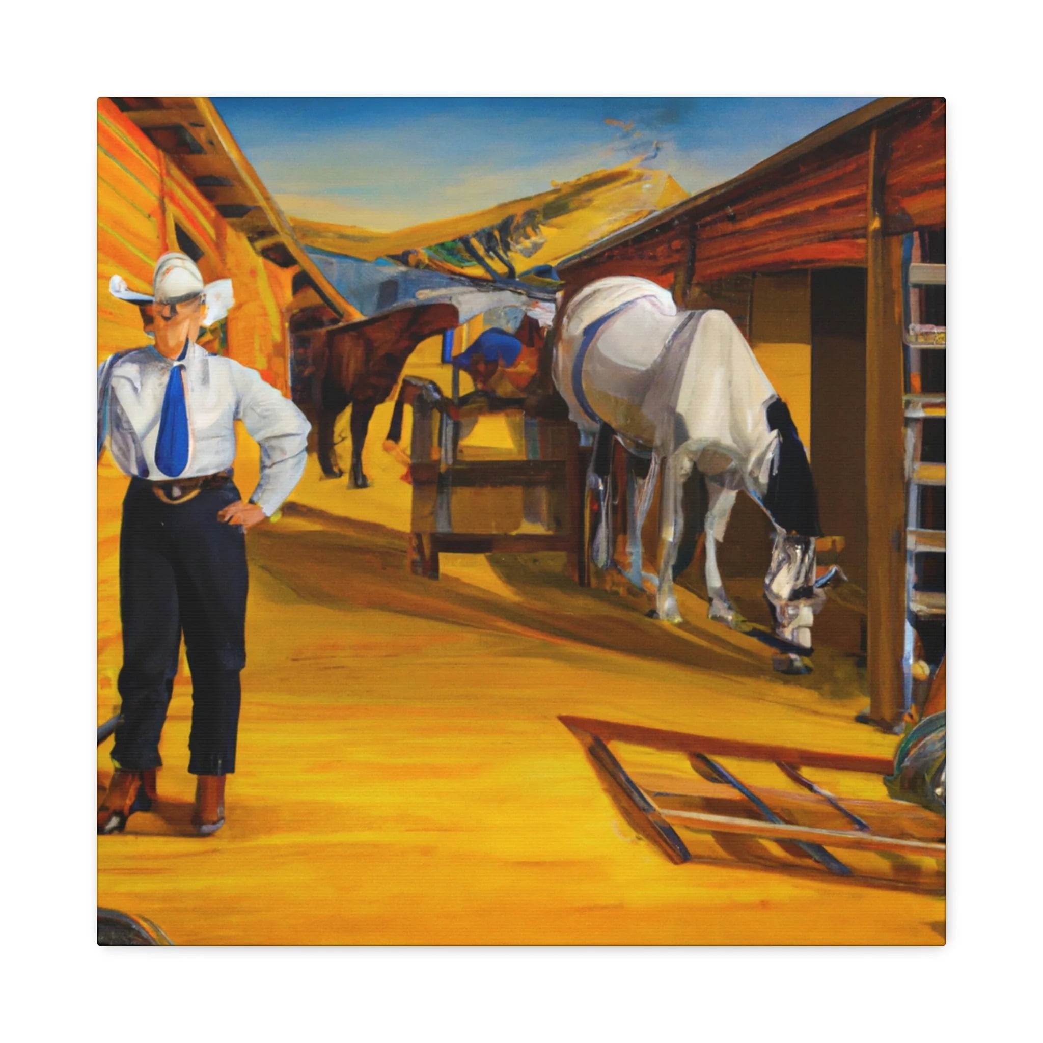 Cattle Ranch Oasis - Canvas - Walmart.com
