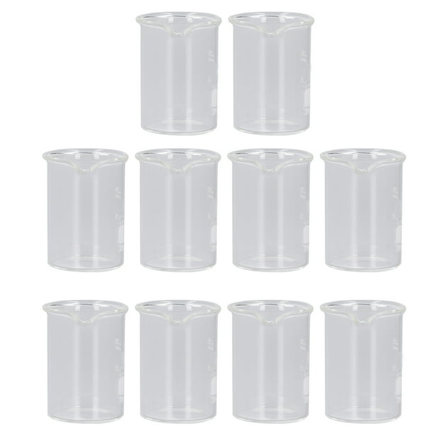 L Beaker Set,10PCS Glass Beaker Set Experiment Equipment Glass Beaker ...