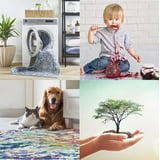 ReaLife Rugs Machine Washable Printed Vintage Bohemian Medallion ...