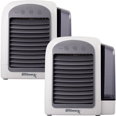 Ultimaxx 2-Pack Cordless Portable AC Humidifier for Indoor Cooling ...