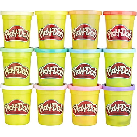 Play-Doh Bulk Spring Colors, Play-Doh containers, 12-Pack of Non-Toxic ...