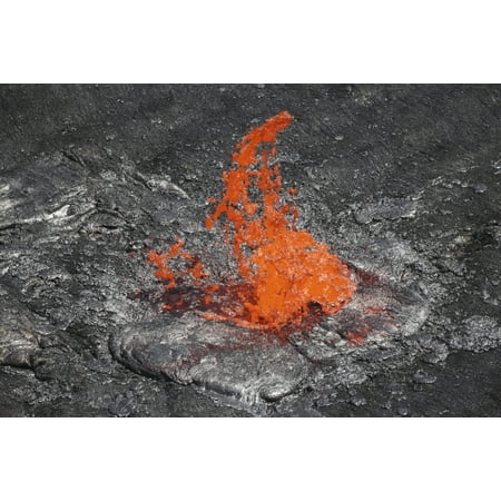 February 8, 2008 - Lava bubble bursting through crust of active lava ...