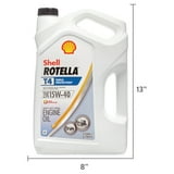 Shell Rotella T4 Triple Protection 15W-40 Diesel Motor Oil, 1 Gallon ...