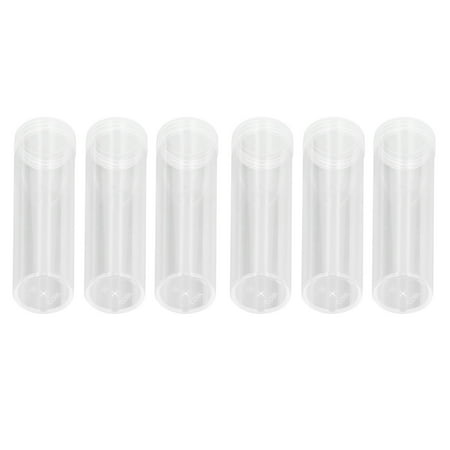 EOTVIA Commemorative Coin Clear Tube,Round Clear Coin Tube Plastic Coin ...