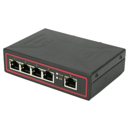 5 Ports RJ45 Industrial Ethernet Switches, 5 10/100M Auto Adaptive DIN ...