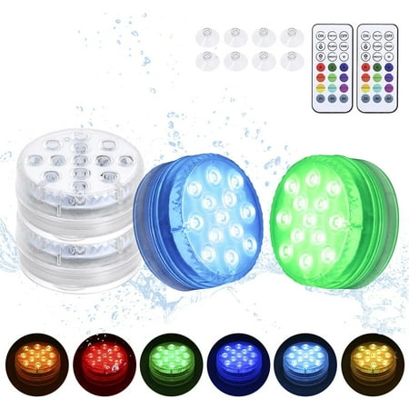 Hot Tub Lights,IP68 Waterproof Pond Light 13 LED Beads 16 Colors ...