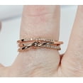 Rose Gold Sparkle French Manicure Glossy Almond Press On Nails and ...