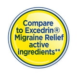 Equate Migraine Pain Relieving Aid Tablets 100 Count Acetaminophen ...