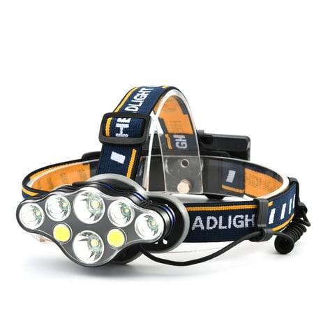 LED Head Torch, Super Bright Headlamp 13000 Lumens Rechargeable ...