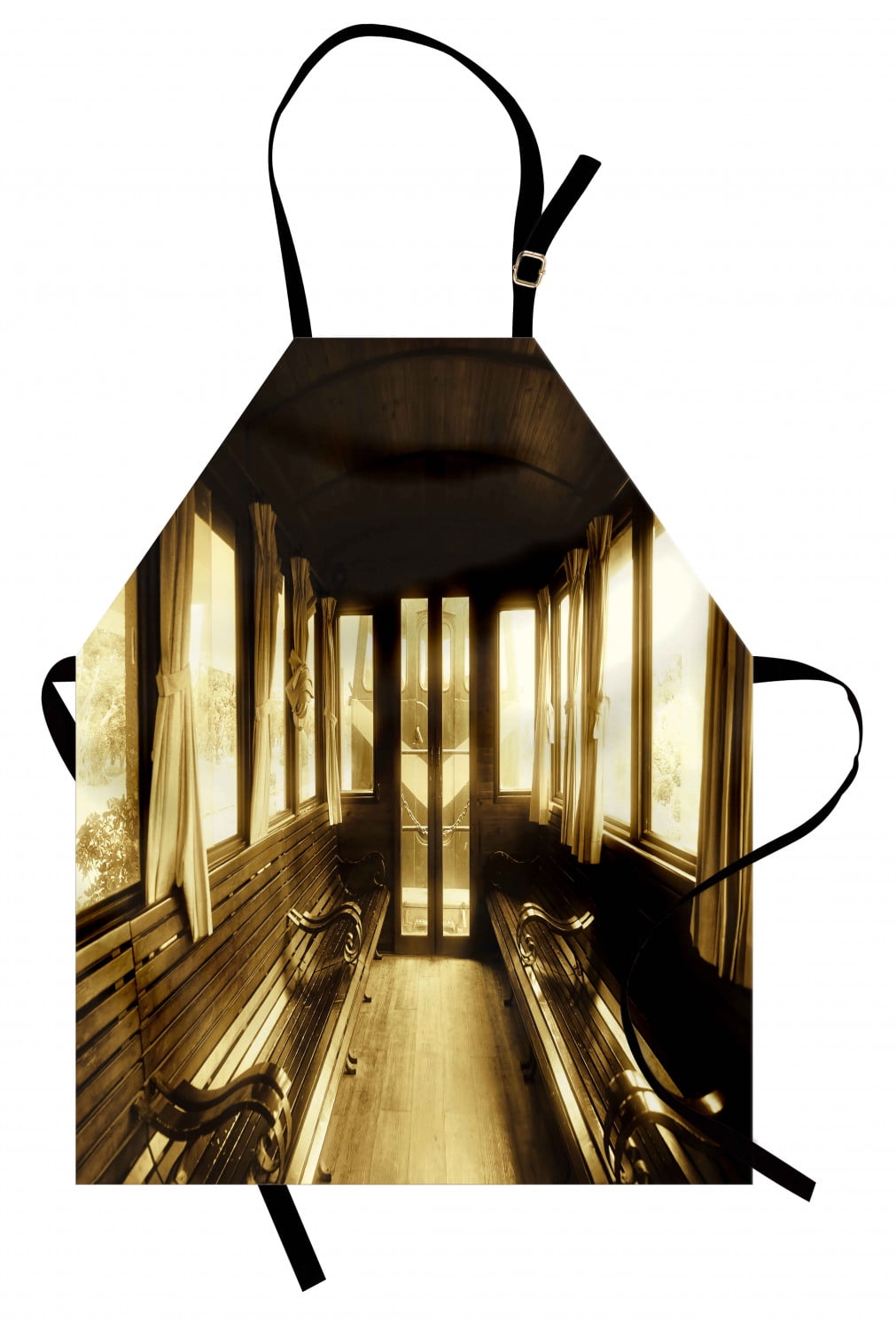 Antique Apron Old Vintage Train Salon Inside Historical Transport ...