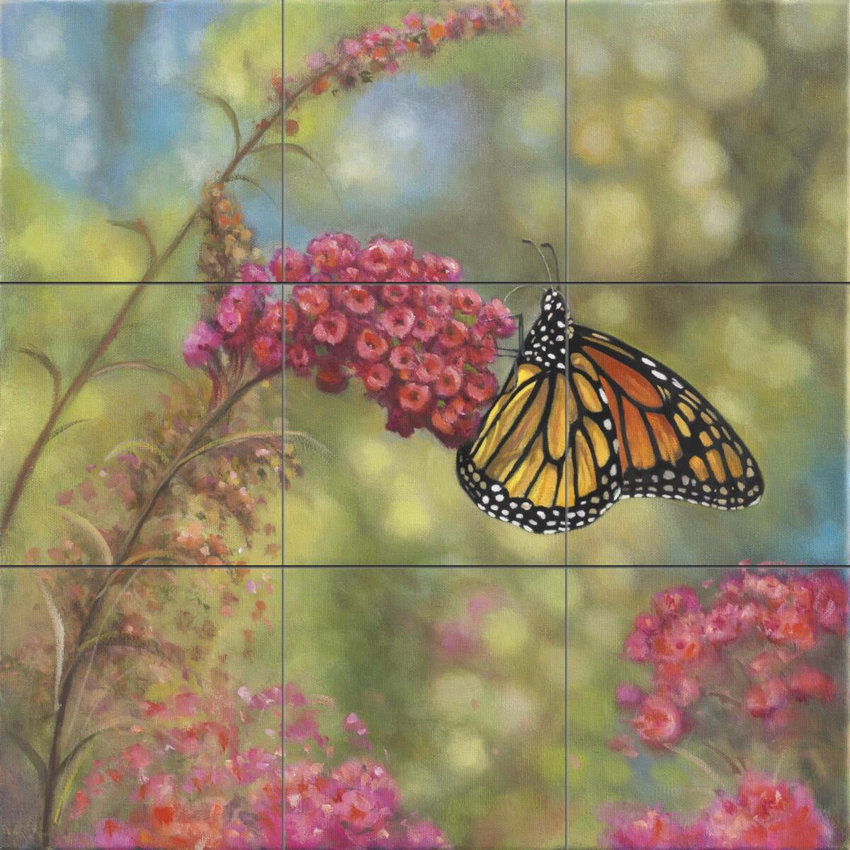 Tile Mural Kitchen Backsplash - Monarch Butterfly-JZ - by John Zaccheo ...