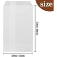 100 Wax Paper Sandwich Bags - 6"x8" Glassine Bags, Translucent ...
