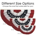1.5' x 3' Patriotic Pleated Fan Bunting for Independence Day Decor ...