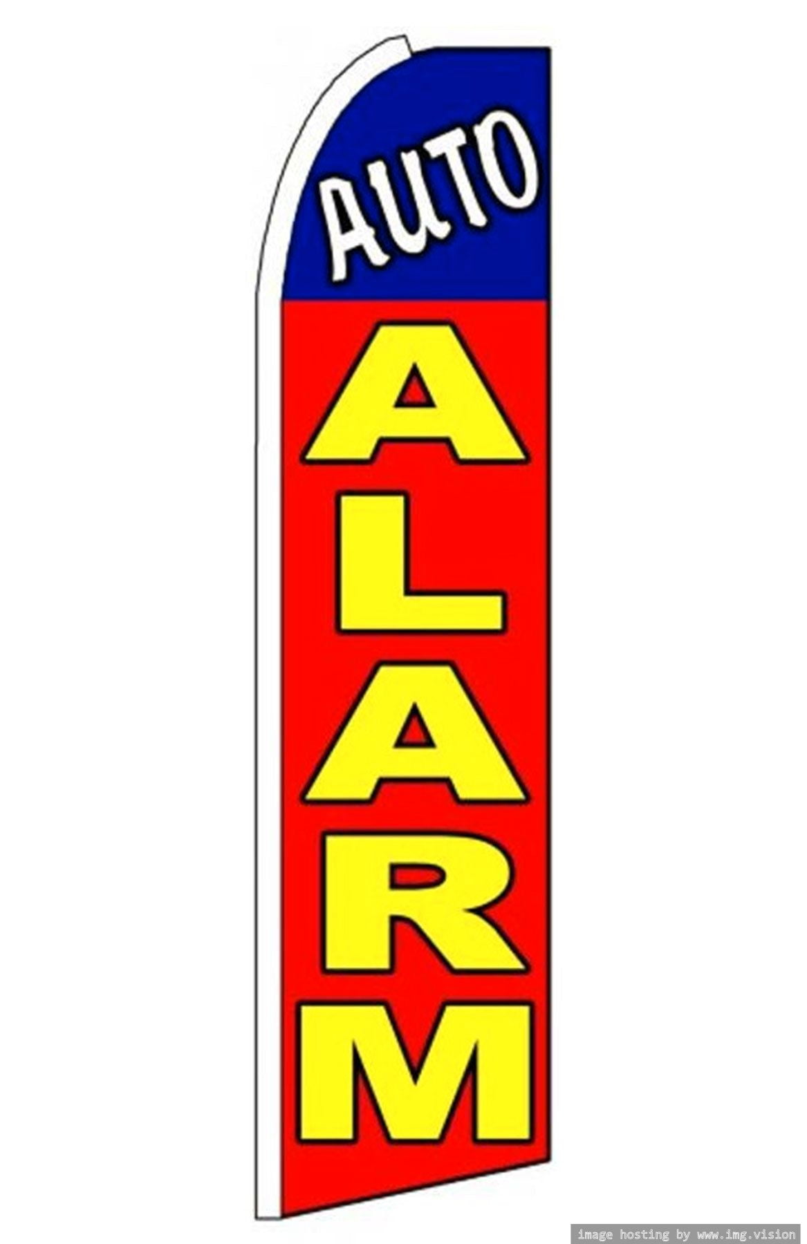 AUTO ALARM Swooper Flag (Hardware Not Included) |Advertisement ...