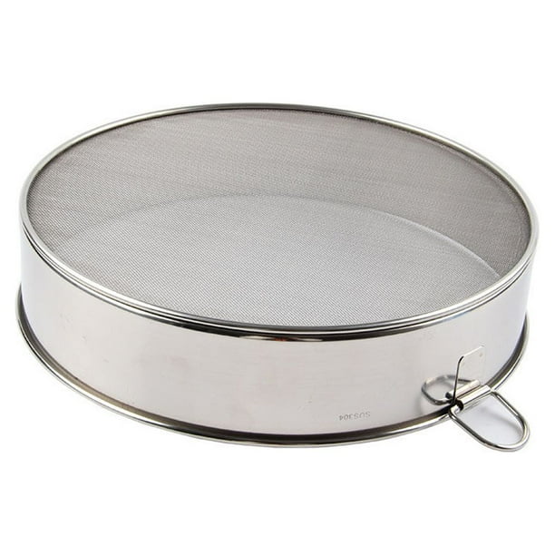justharion Stainless Steel Flour Sieve Colander Fine Mesh Sifter Home ...