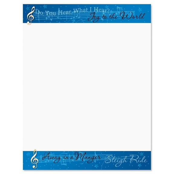 O Holy Night Christmas Letter Papers - Set of 25 Christmas stationery ...