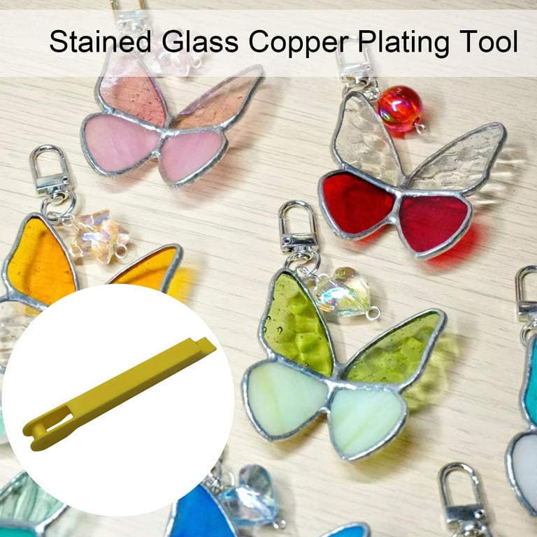 Foil Wrapped Stained Glass ARELENE Stained Glass Copper Foiling Tool,