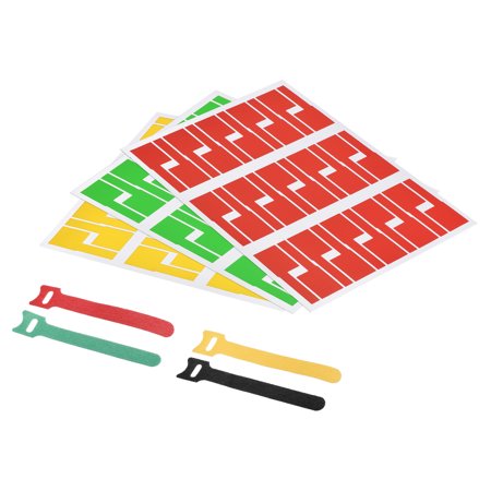Uxcell Cable Labels Tags Waterproof with T Shape Tie 84x26mm Self ...